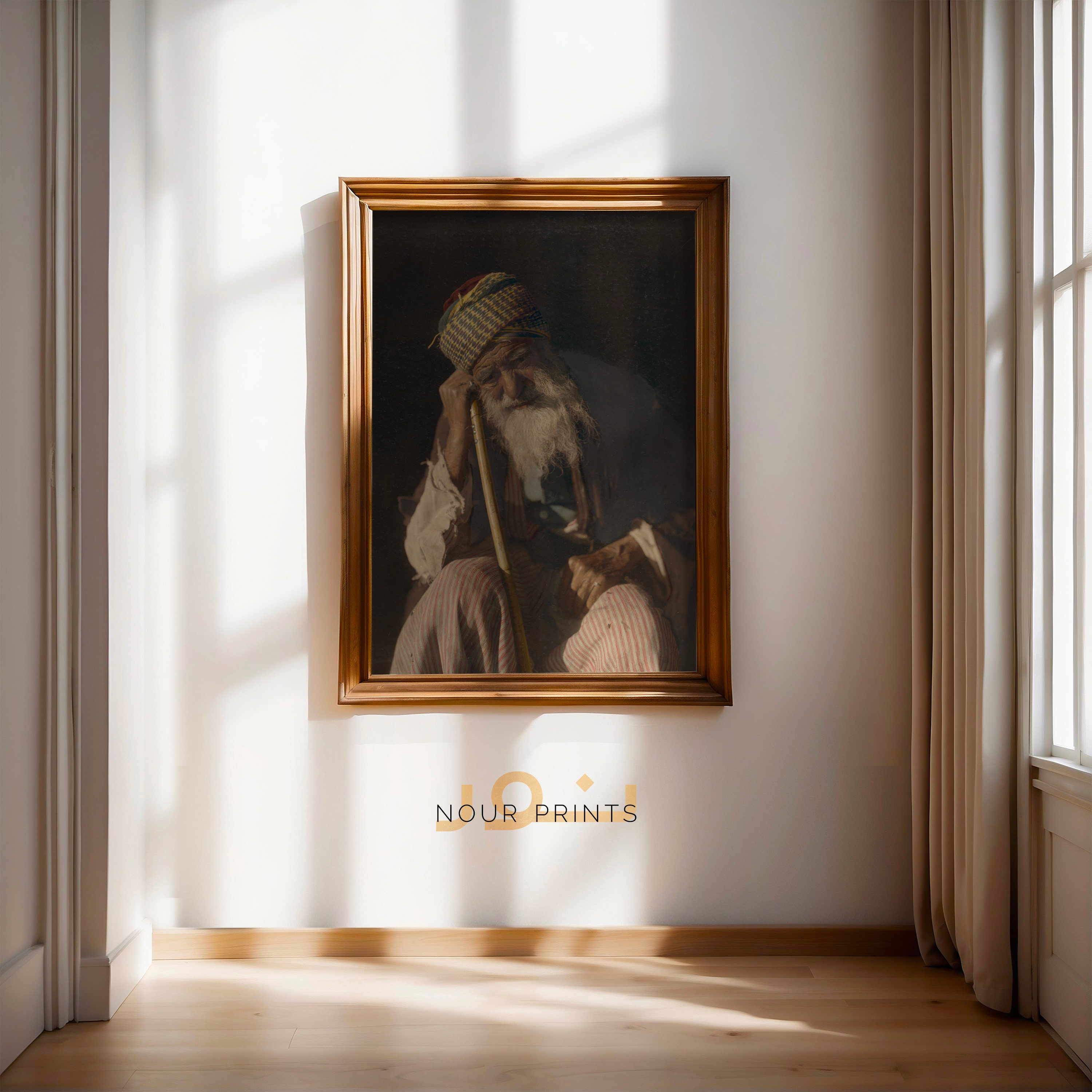 Vintage Palestinian Portrait Set of 3, Free Palestine Art, Arabic Man ...