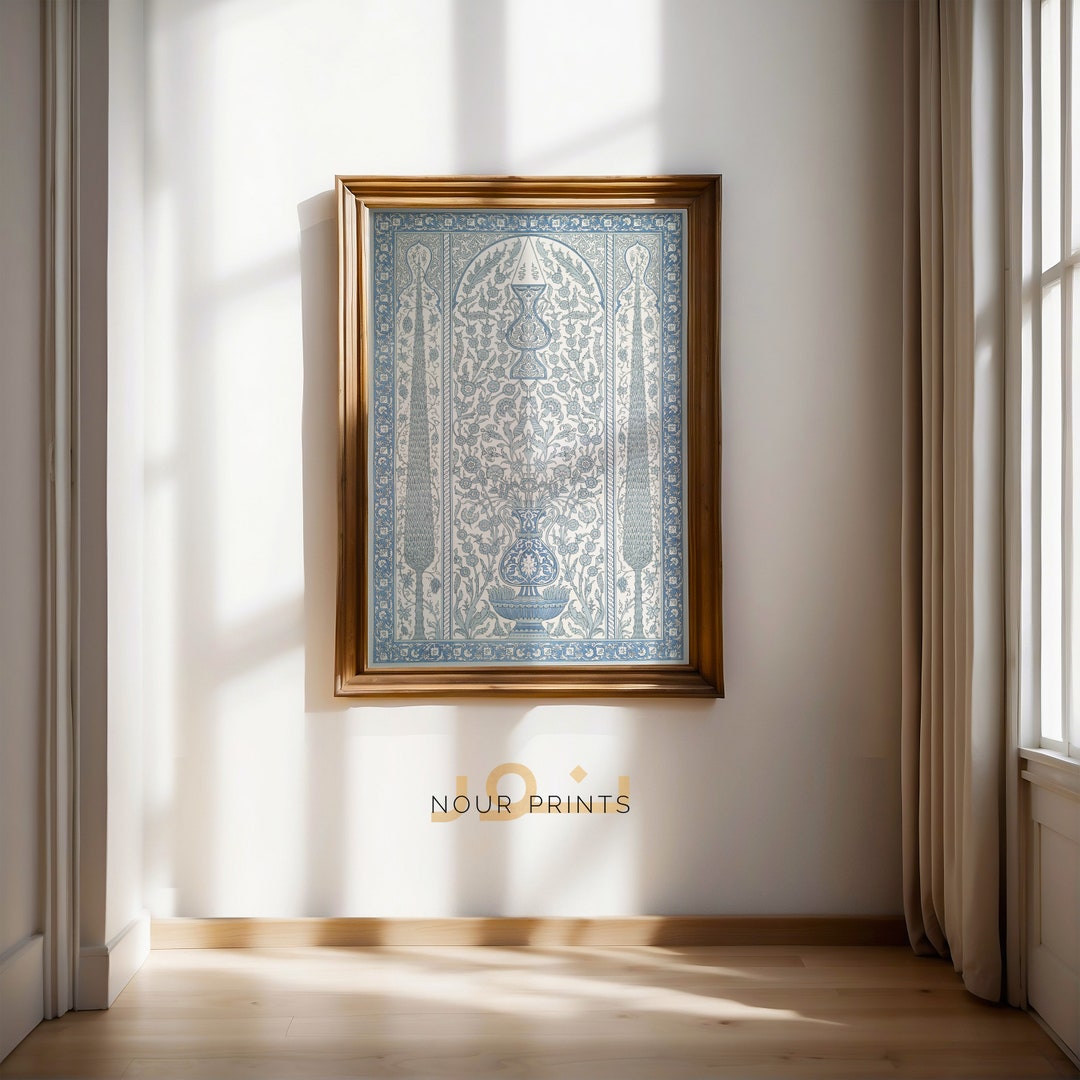 Blue Mosque Printable Art, Islamic Wall Art, Muslim Home Decor, Mosque ...