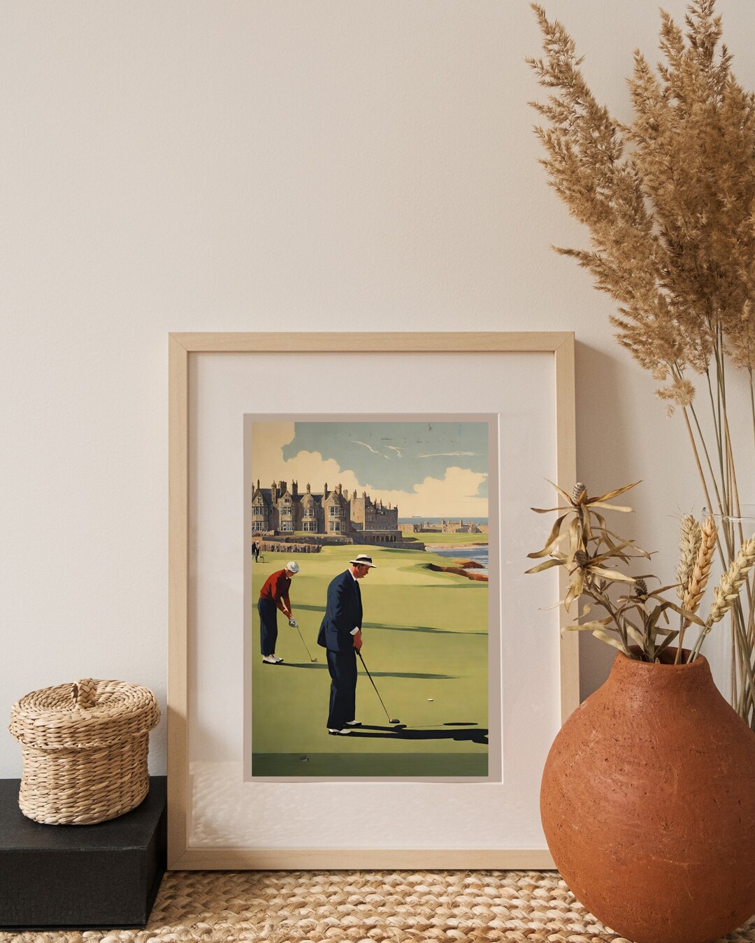 St. Andrews Golf Travel Poster, Golf Art, Golf Artwork, Golf Wall Art ...