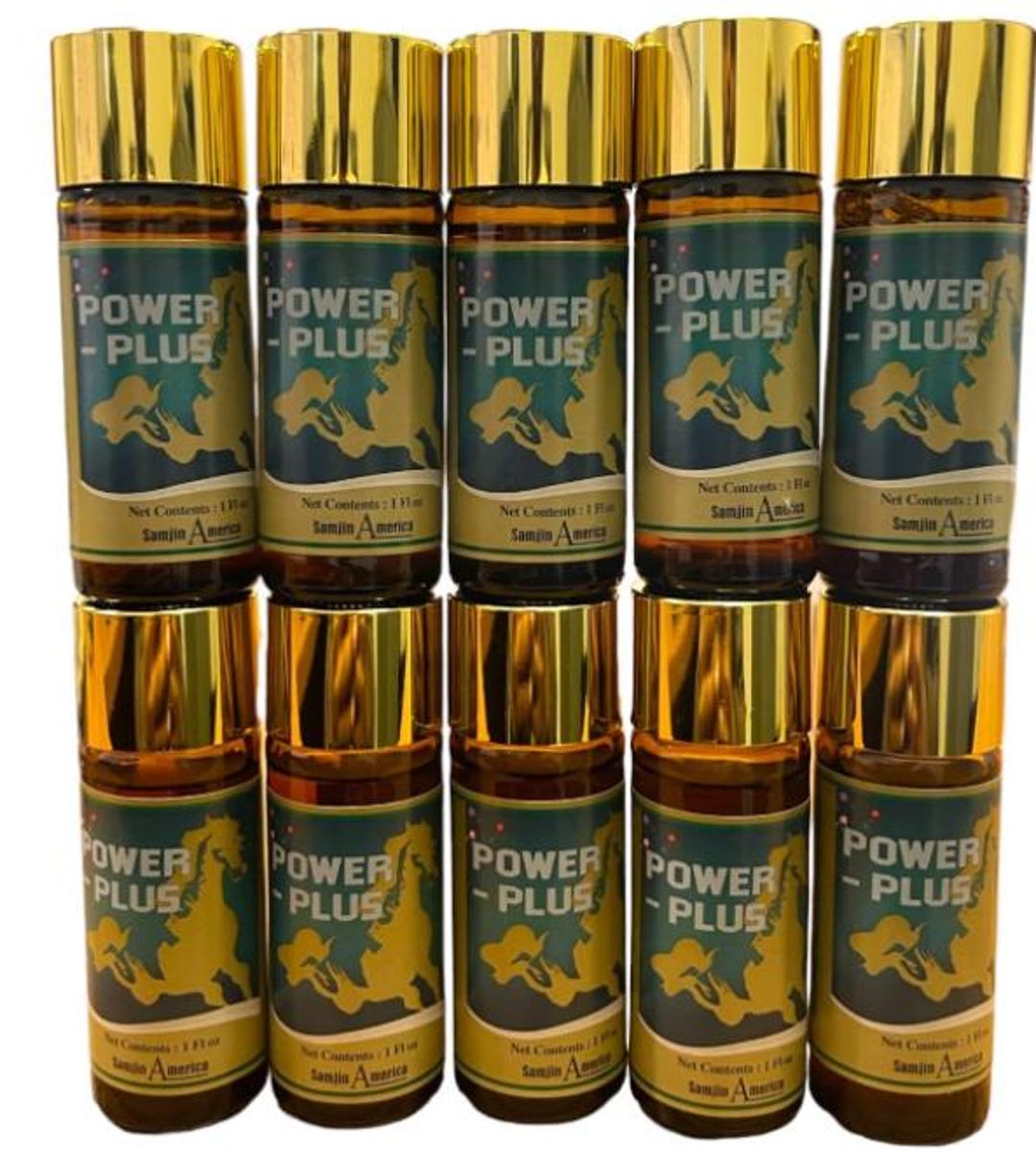 POWER PLUS Drink PANAX Ginseng Energy Natural Herb 1oz X 10 Bottles ...