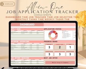 Job Application Spreadsheet Tracker Job Offers Google Sheets Template ...