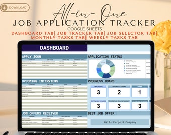 Job Application Spreadsheet Tracker Job Offers Google Sheets Template ...