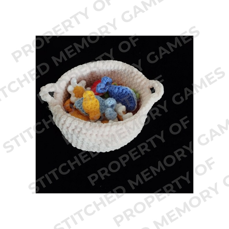 Crochet Memory Game Educational Game Feed Us: Toy for Logics, Tactile ...