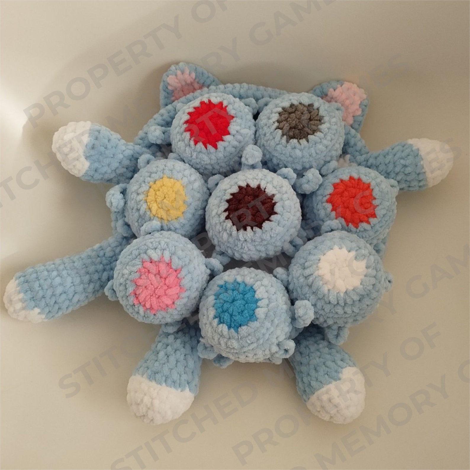Crochet Memory Game With Cat and Kitties: Crochet Toy Pattern for ...