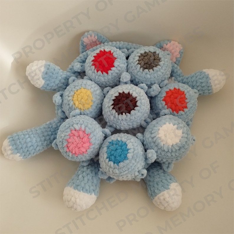 Crochet Memory Game With Cat and Kitties: Crochet Toy Pattern for ...