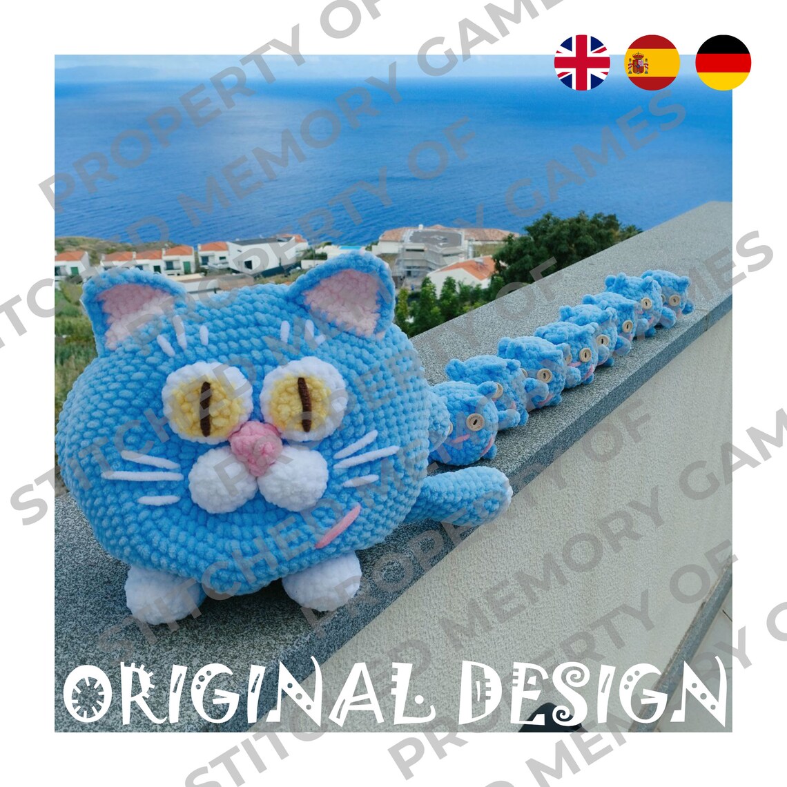 Crochet Memory Game With Cat and Kitties: Crochet Toy Pattern for ...