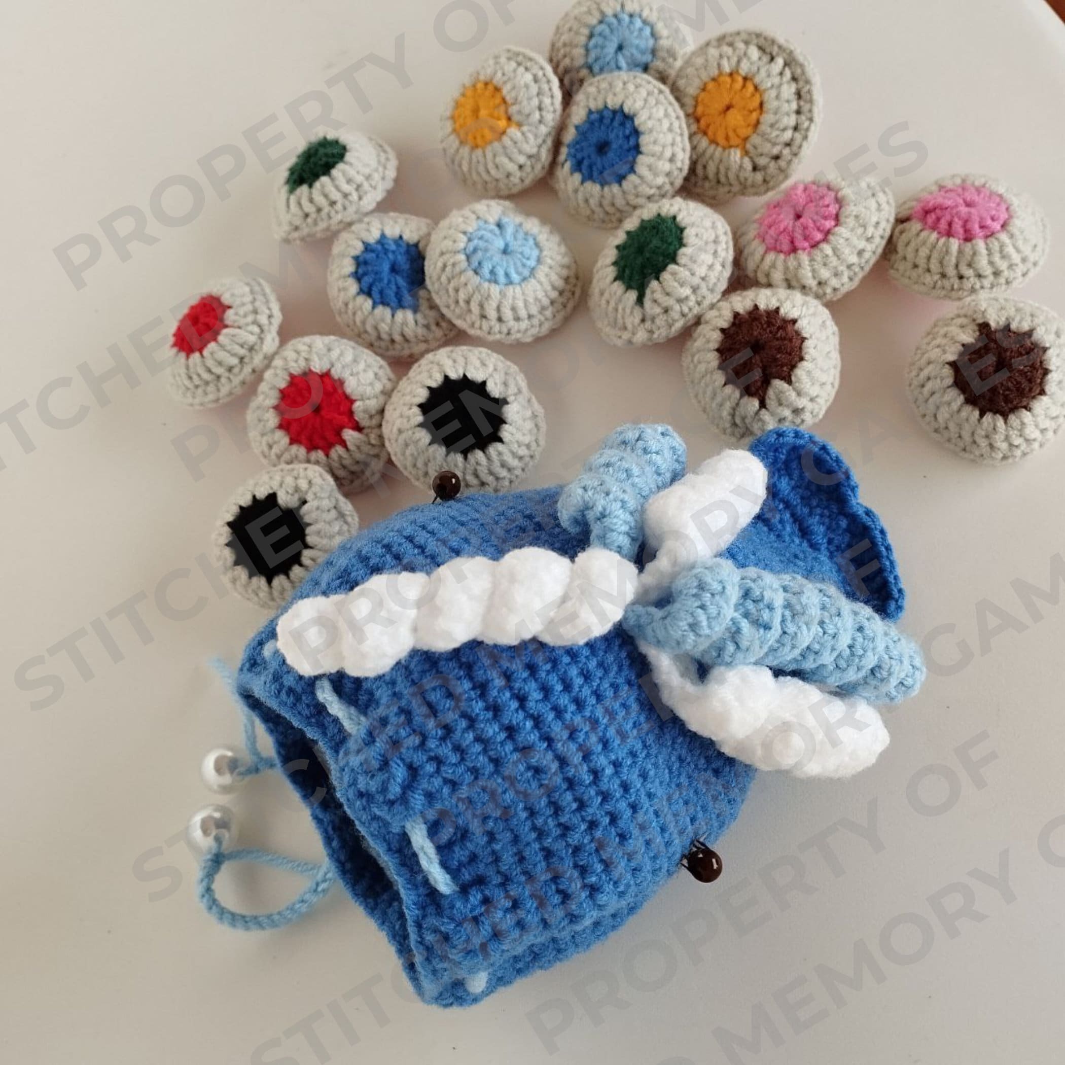 Crochet Memory Game WHALE & SEASHELLS: Toy for Visual Memory, Colors ...