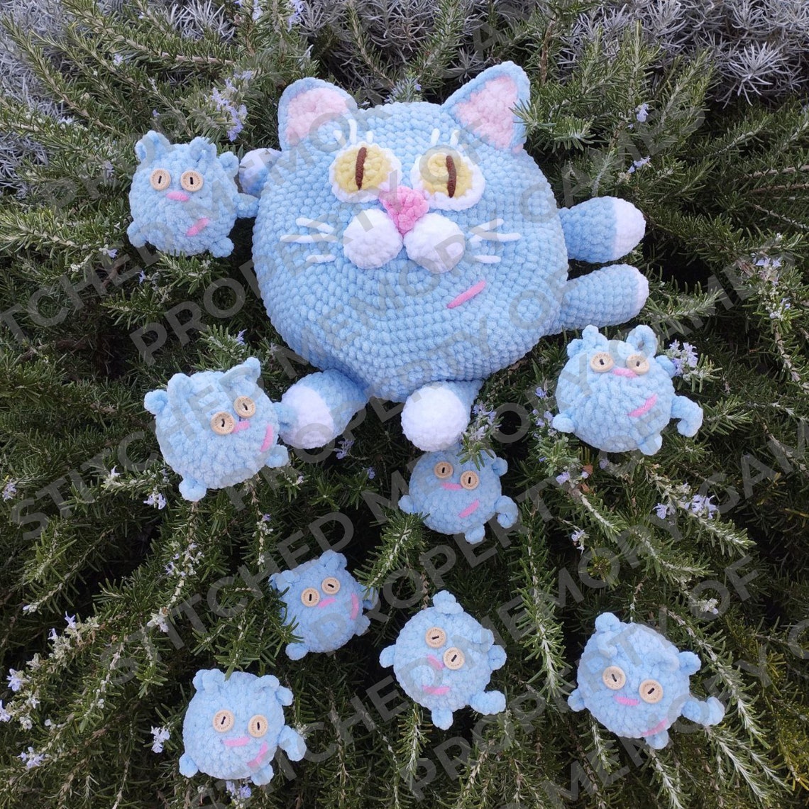 Crochet Cat Memory Game Pattern: Colors, Counting, Motor Skills (PDF ...