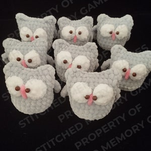Crochet Memory Game Owl and Owlets: Toy for Visual Memory, Colors ...