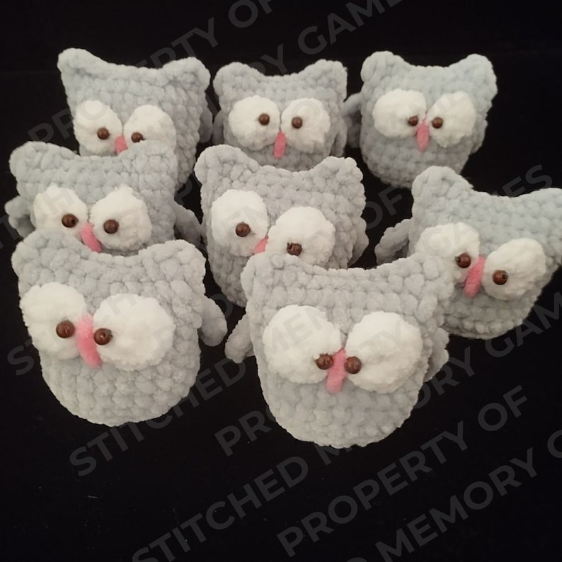 Crochet Memory Game Owl and Owlets: Toy for Visual Memory, Colors, Counting, Tactile Sensations ...