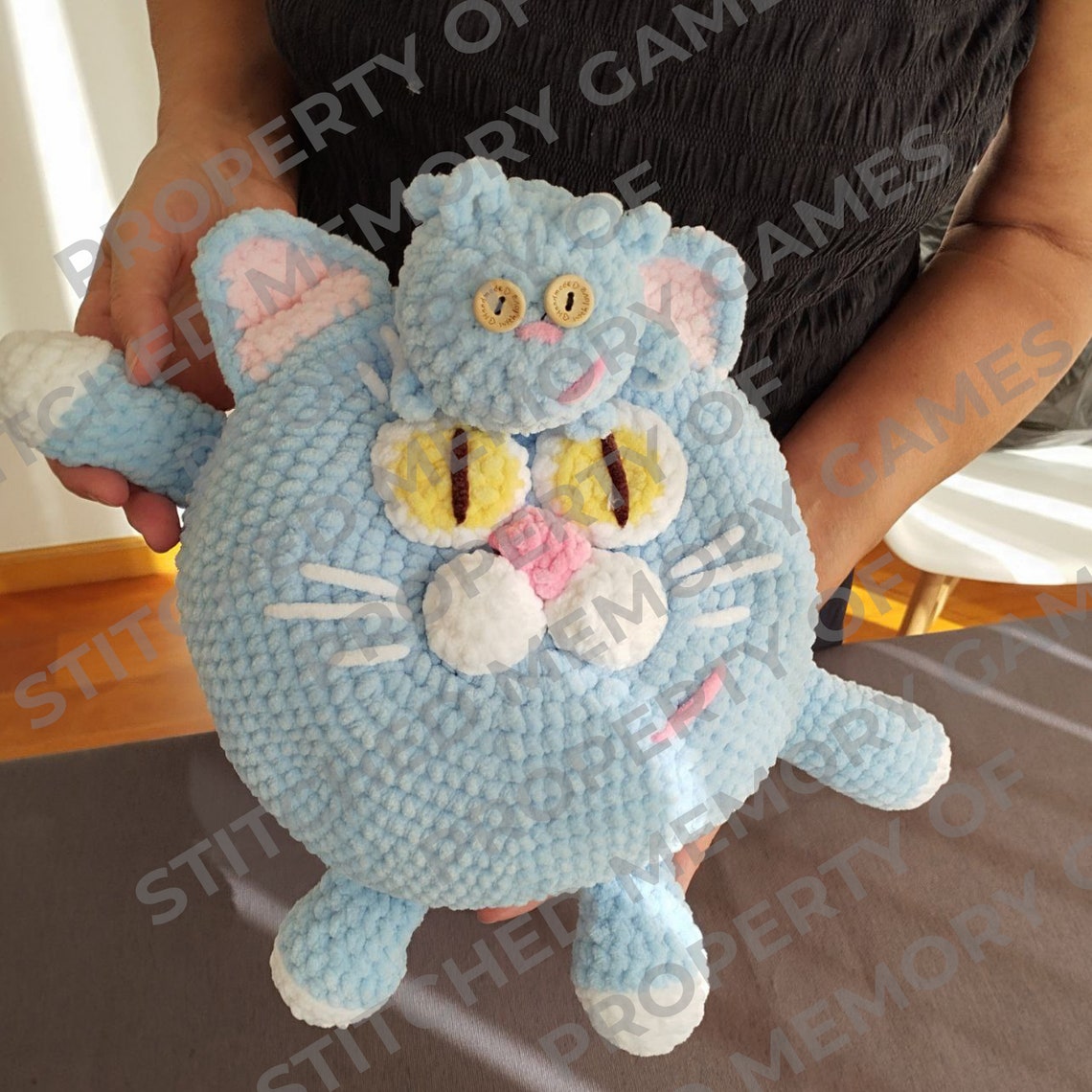 Crochet Memory Game With Cat and Kitties: Crochet Toy Pattern for ...