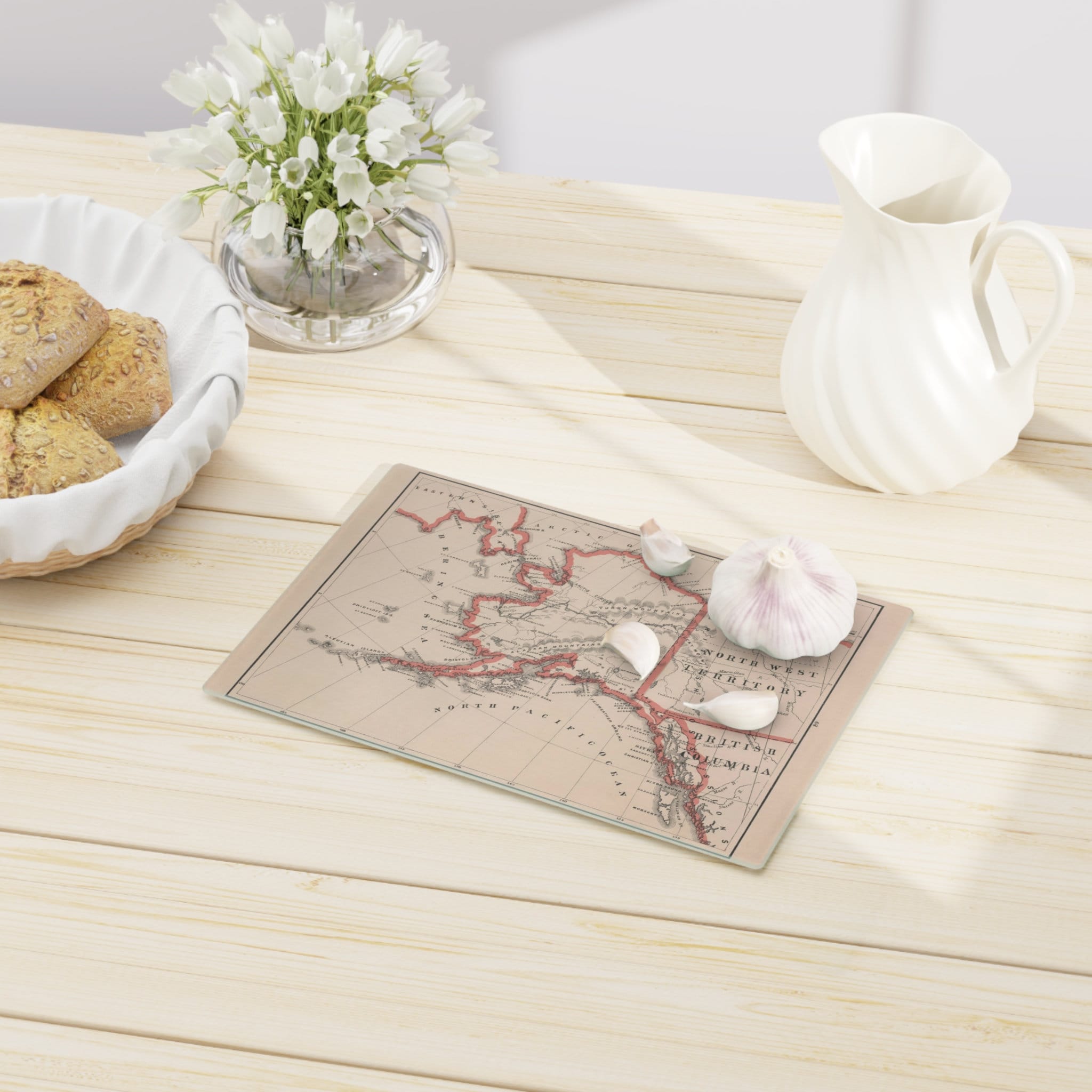 Alaska Map Cutting Board Alaska Map Charcuterie Board Alaska Gift ...
