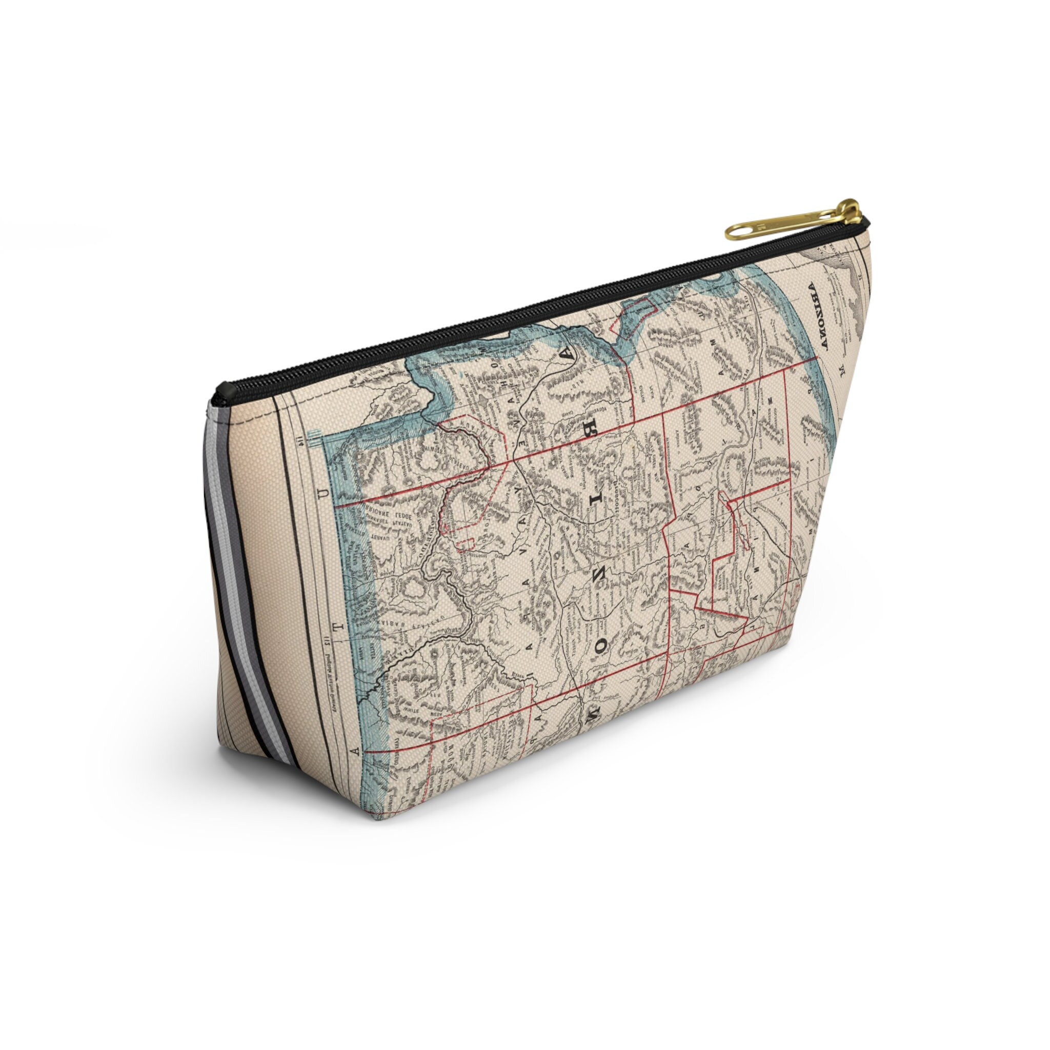 Arizona Map Pouch Arizona Versailles Map Arizona Gift Arizona Wristlet ...