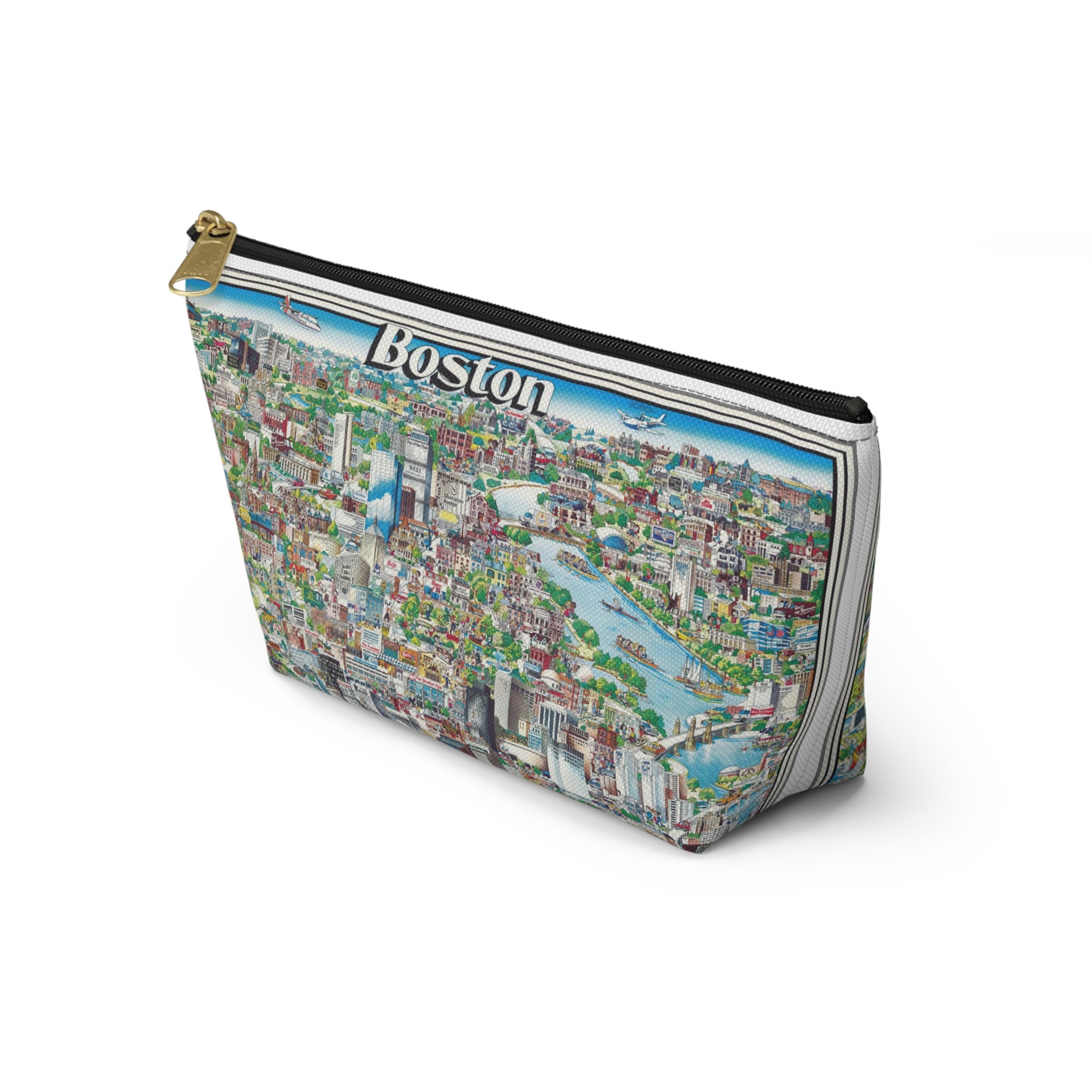 Boston Map Pouch Vintage Boston Map Boston Gift Boston Wristlet Boston ...