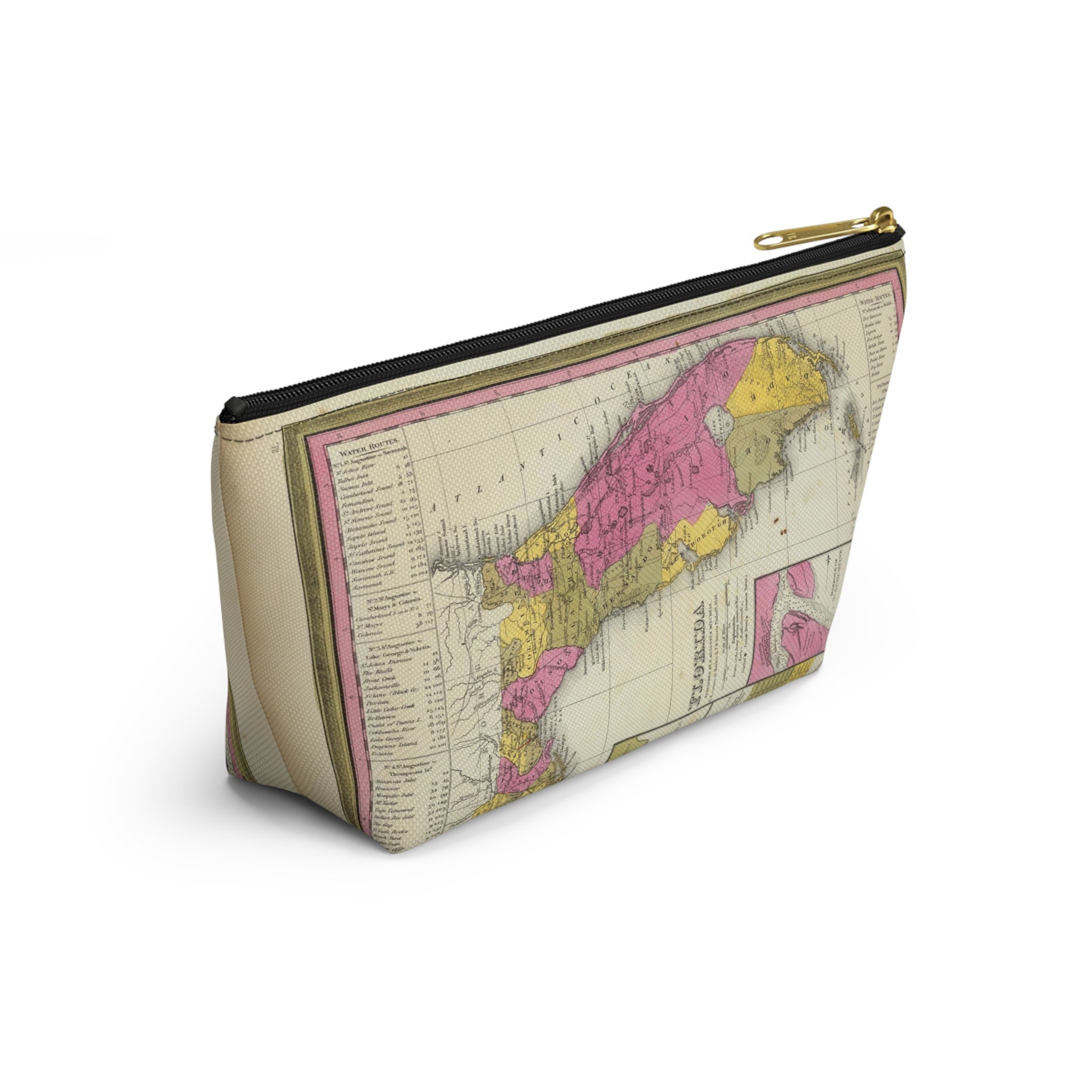 Florida Map Pouch - Vintage Florida Map - Florida Gift - Florida ...