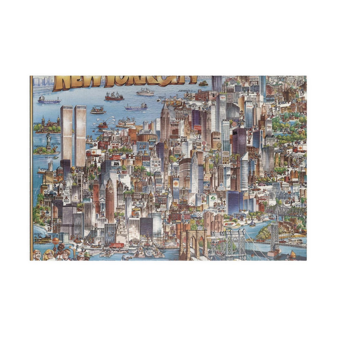 New York Map Puzzle - New York Puzzle for Adults - New York Jigsaw ...