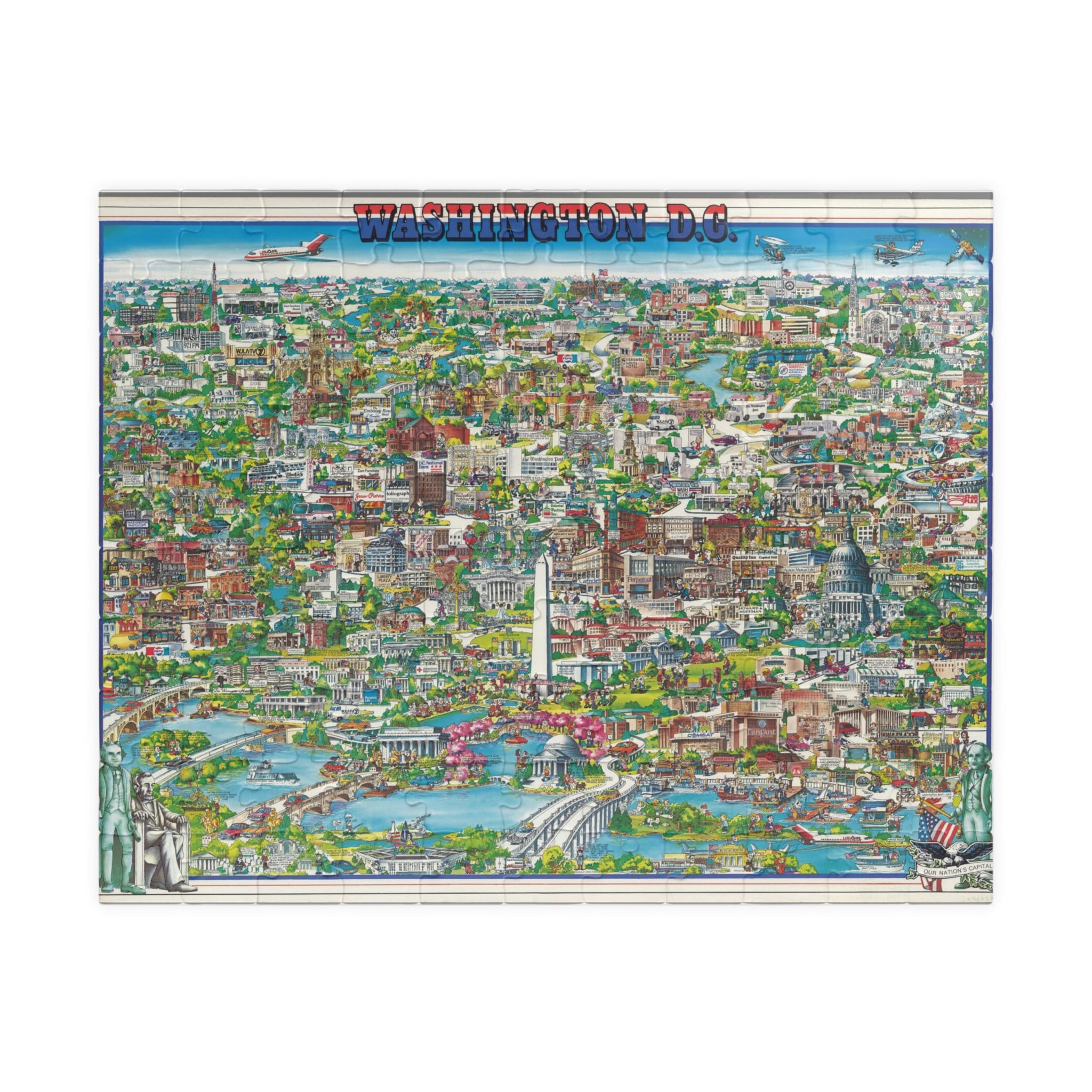 Washington DC Map Puzzle Washington DC Puzzle for Adults Washington DC ...