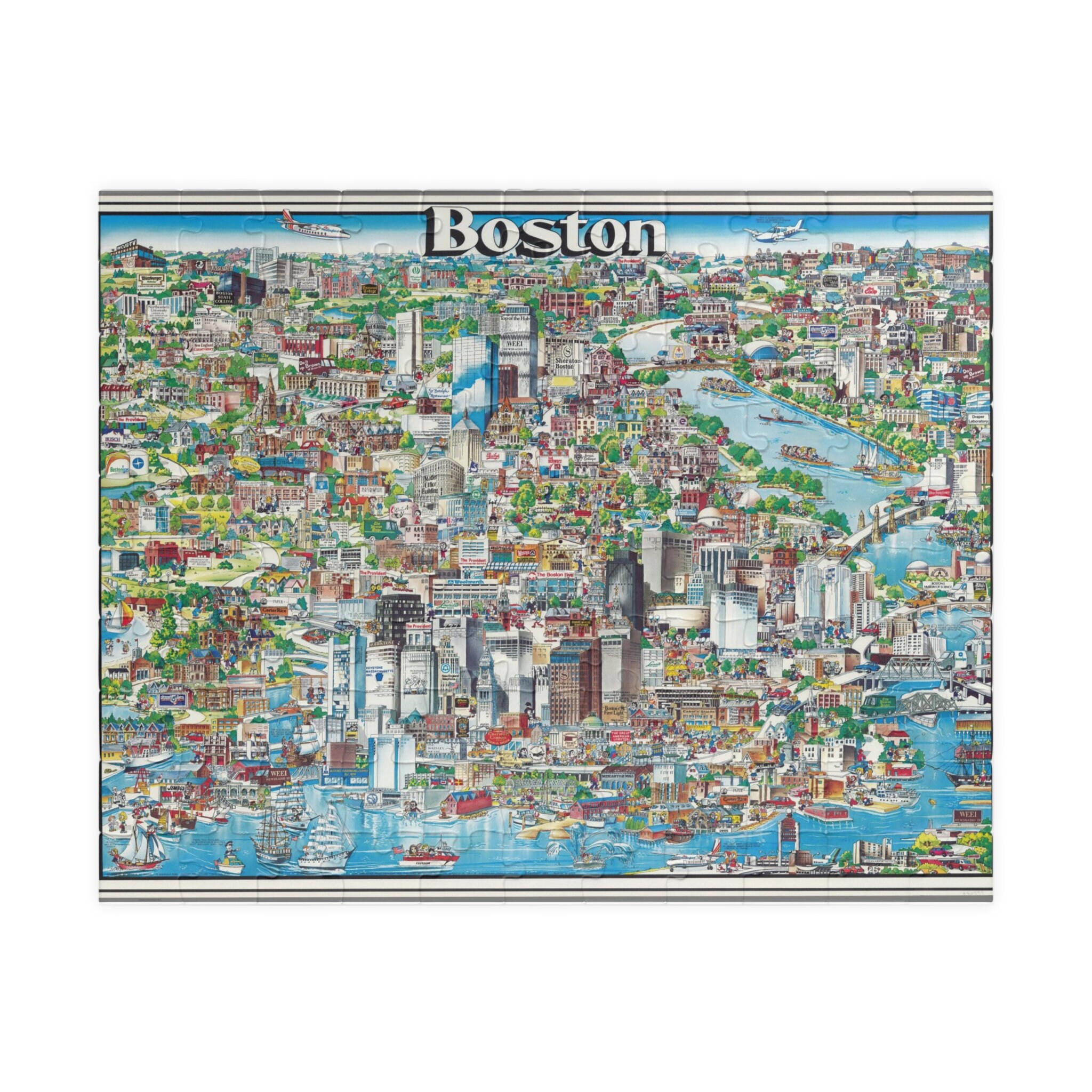 Boston Map Puzzle Boston Puzzle For Adults Boston Jigsaw Puzzle 500 Boston Map Puzzle Boston Puzzle For Adults Boston Jigsaw Puzzle 500