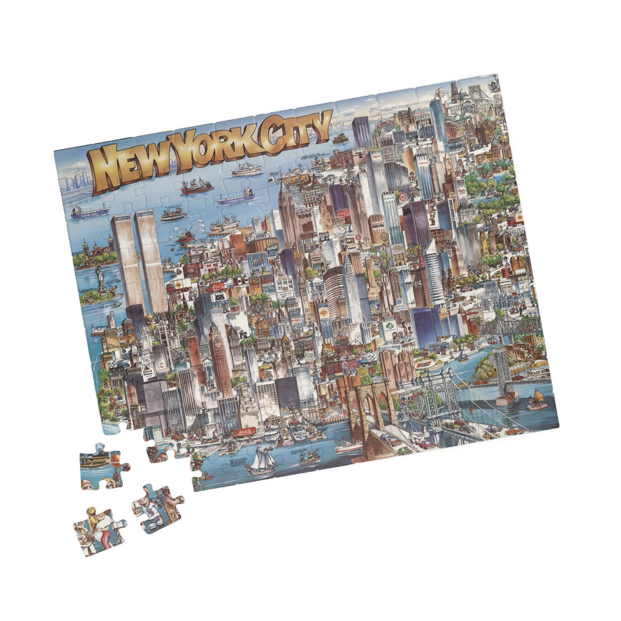 New York Map Puzzle New York Puzzle for Adults New York Jigsaw Puzzle ...