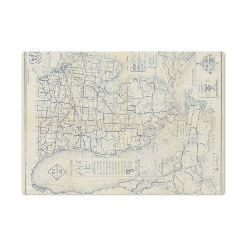 Michigan Map Cutting Board Michigan Map Charcuterie Board Michigan Gift ...