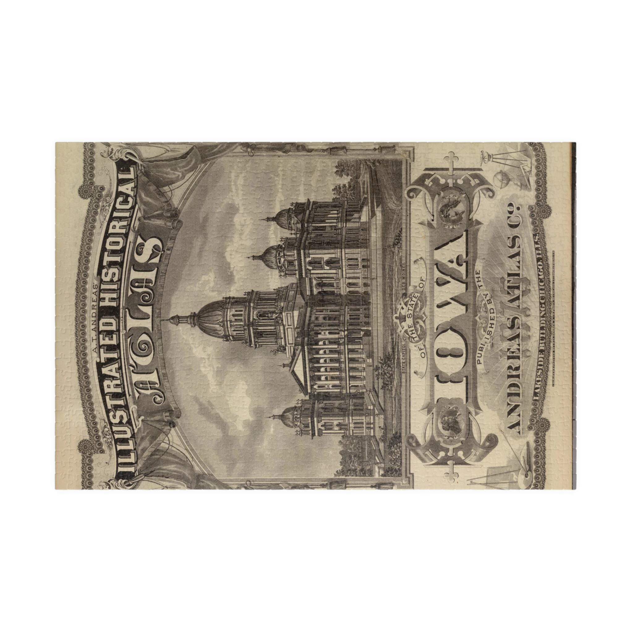 Iowa Map Puzzle - Iowa Puzzle for Adults - Iowa Jigsaw Puzzle - Piece ...