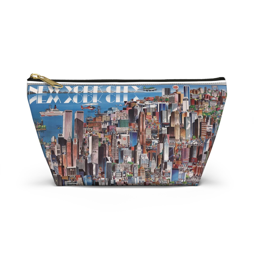 New York Map Pouch - Vintage New York Map - New York Gift - New York ...