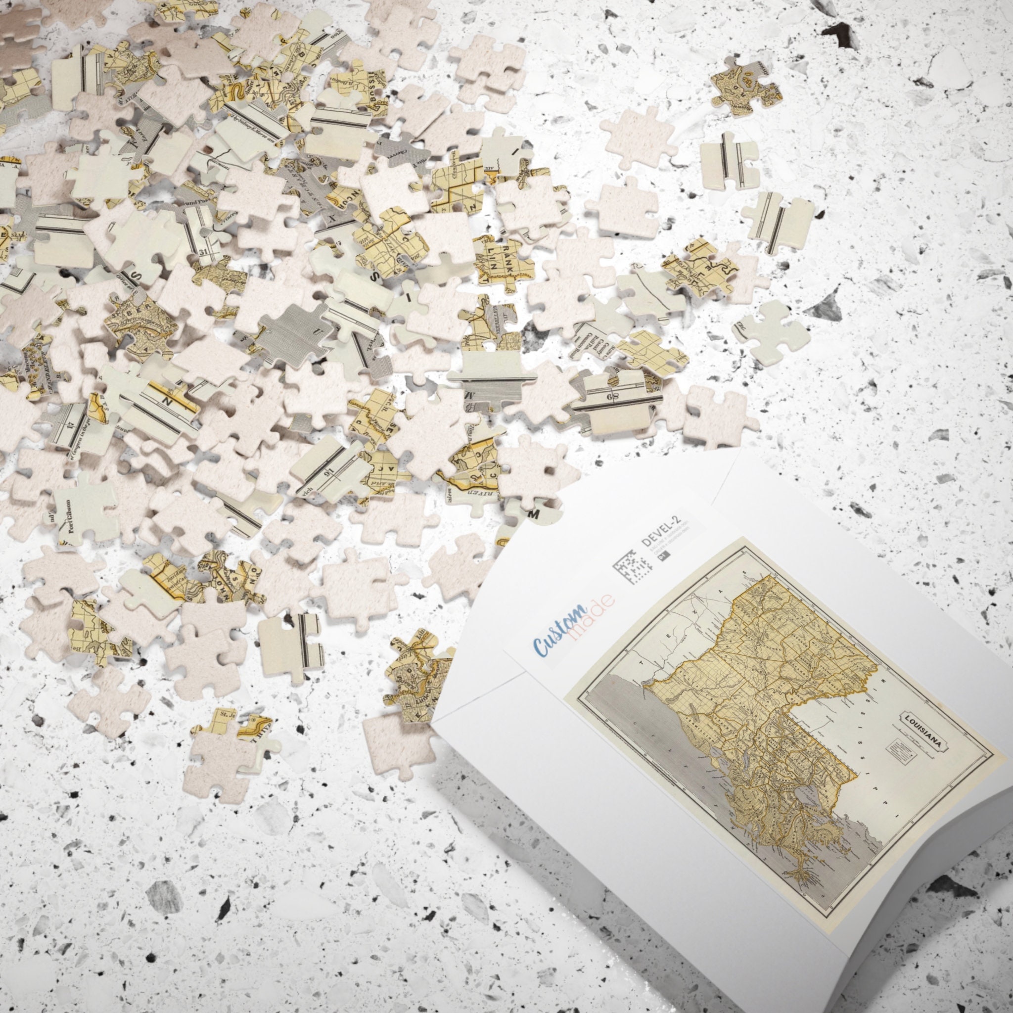 Louisiana Map Puzzle Louisiana Puzzle for Adults Louisiana Jigsaw ...