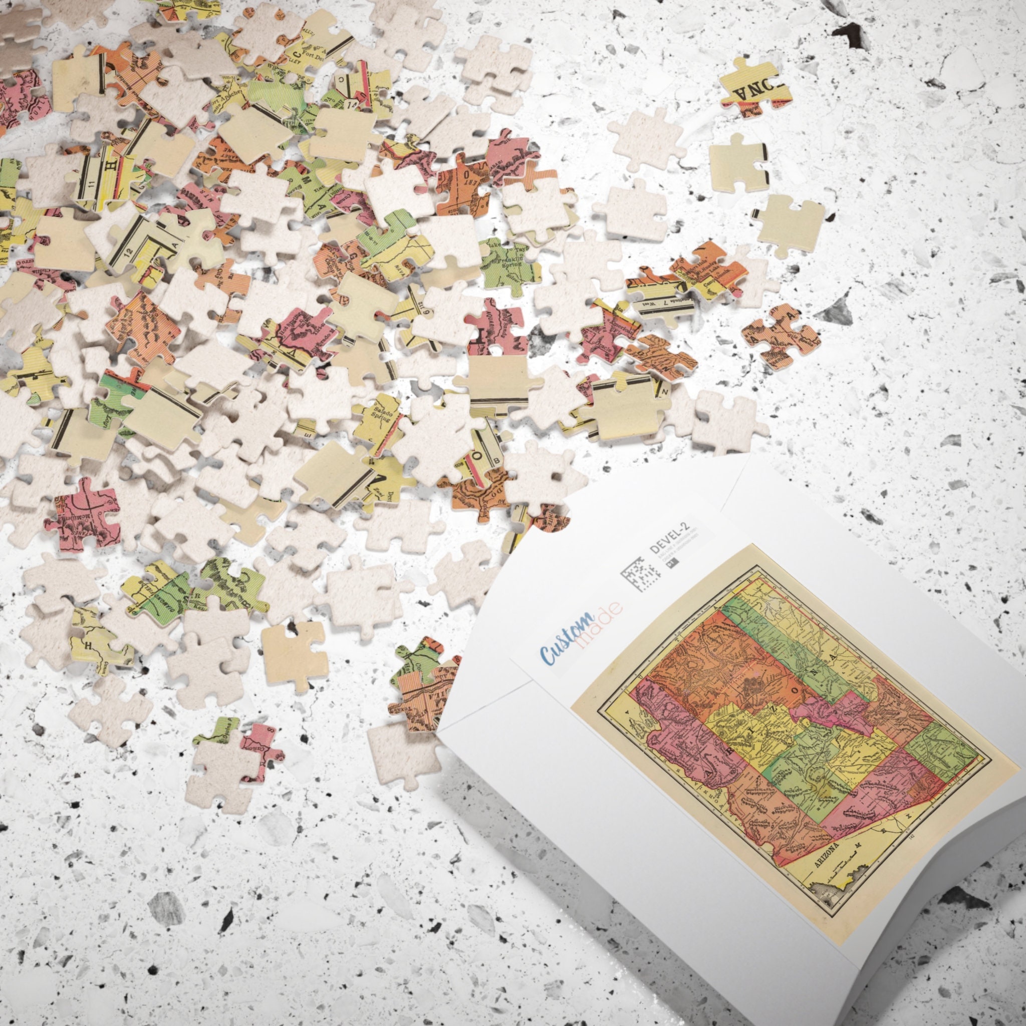 Arizona Map Puzzle Arizona Puzzle for Adults Arizona Jigsaw Puzzle 500 ...