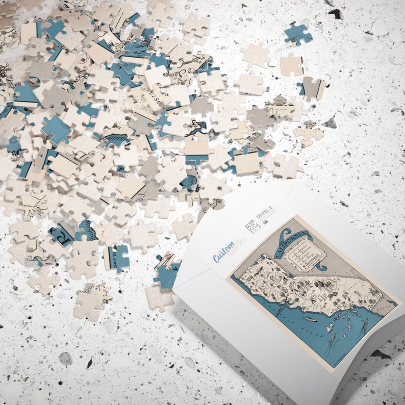 California Map Puzzle California Puzzle for Adults California Jigsaw ...