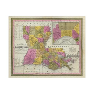 Louisiana Map Puzzle - Louisiana Puzzle for Adults - Louisiana Jigsaw ...
