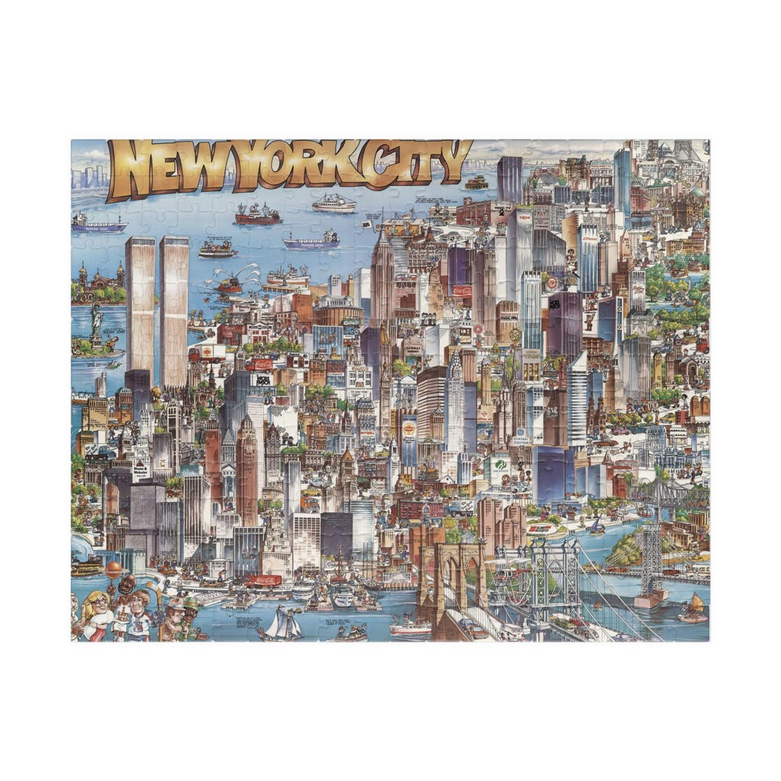 New York Map Puzzle - New York Puzzle for Adults - New York Jigsaw ...
