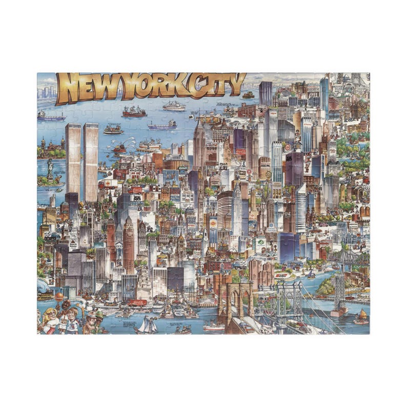 New York Map Puzzle - New York Puzzle for Adults - New York Jigsaw ...