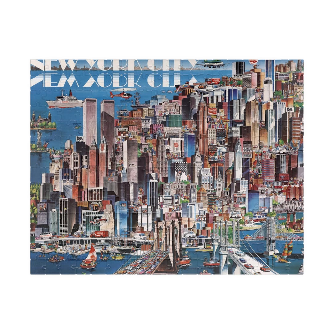 New York Map Puzzle - New York Puzzle for Adults - New York Jigsaw ...