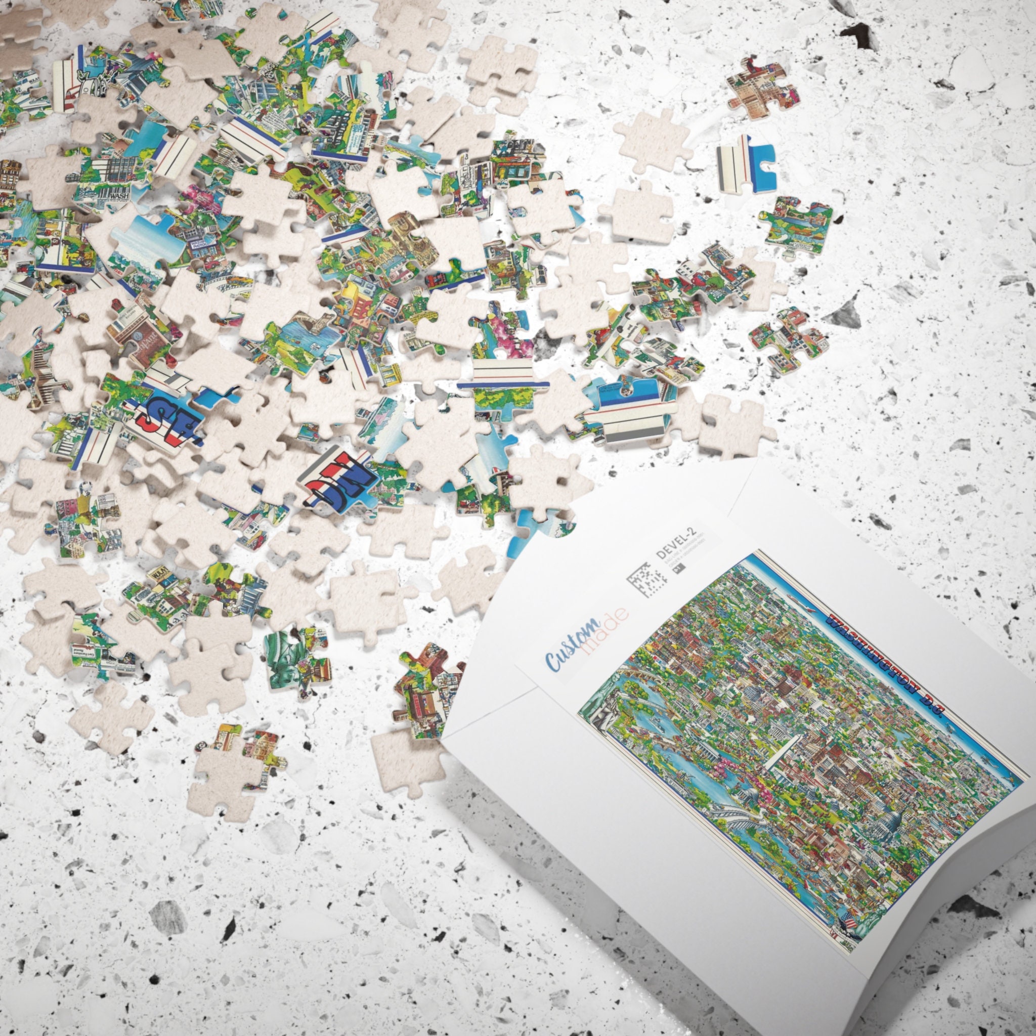 Washington DC Map Puzzle Washington DC Puzzle for Adults Washington DC ...