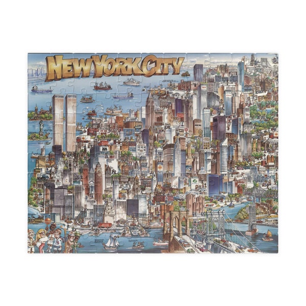 New York Map Puzzle - Etsy