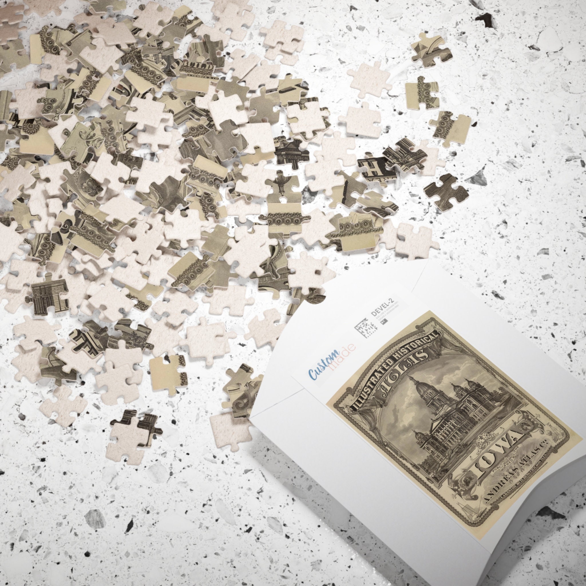 Iowa Map Puzzle Iowa Puzzle for Adults Iowa Jigsaw Puzzle 500 Piece Map ...