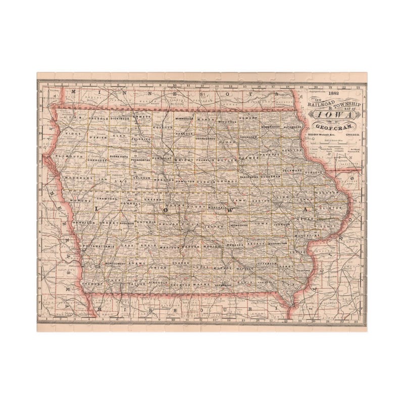 Iowa Jigsaw Puzzles - Etsy