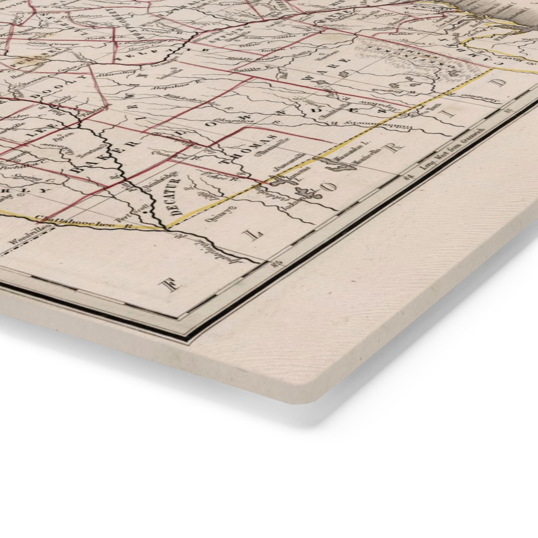 Georgia Map Cutting Board - Georgia Map Charcuterie Board - Georgia ...