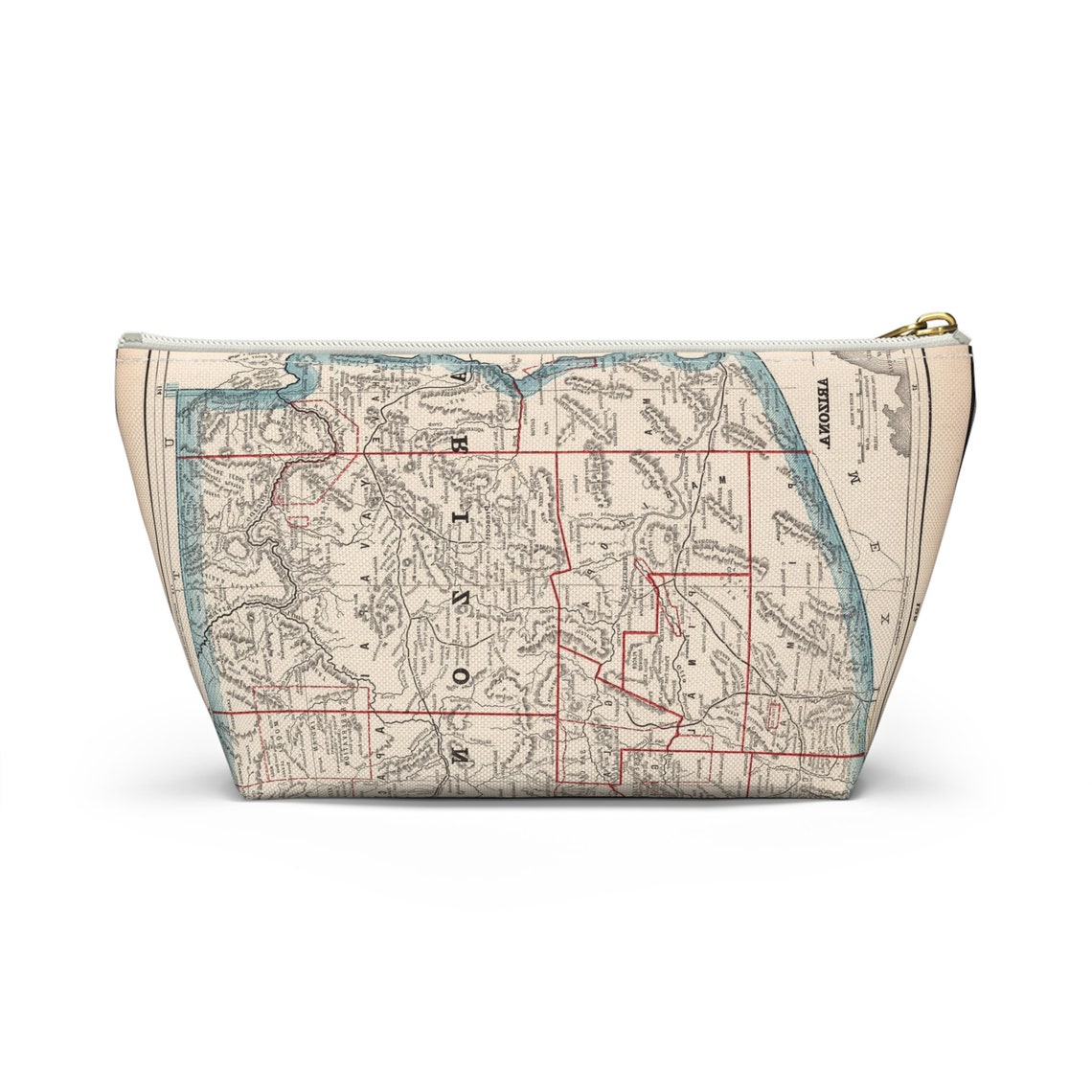 Arizona Map Pouch Arizona Versailles Map Arizona Gift Arizona Wristlet ...