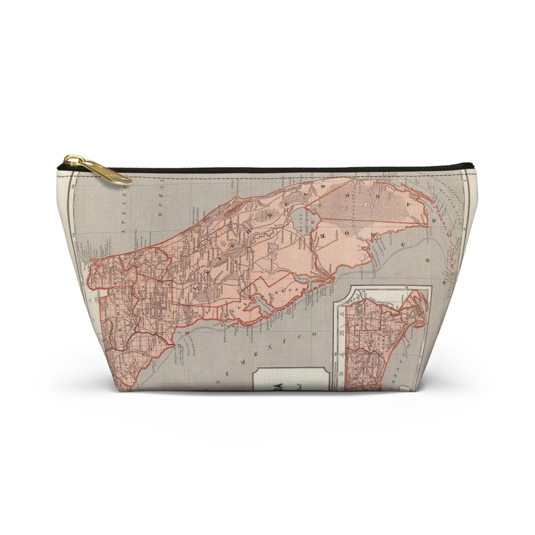 Florida Map Pouch - Vintage Florida Map - Florida Gift - Florida ...