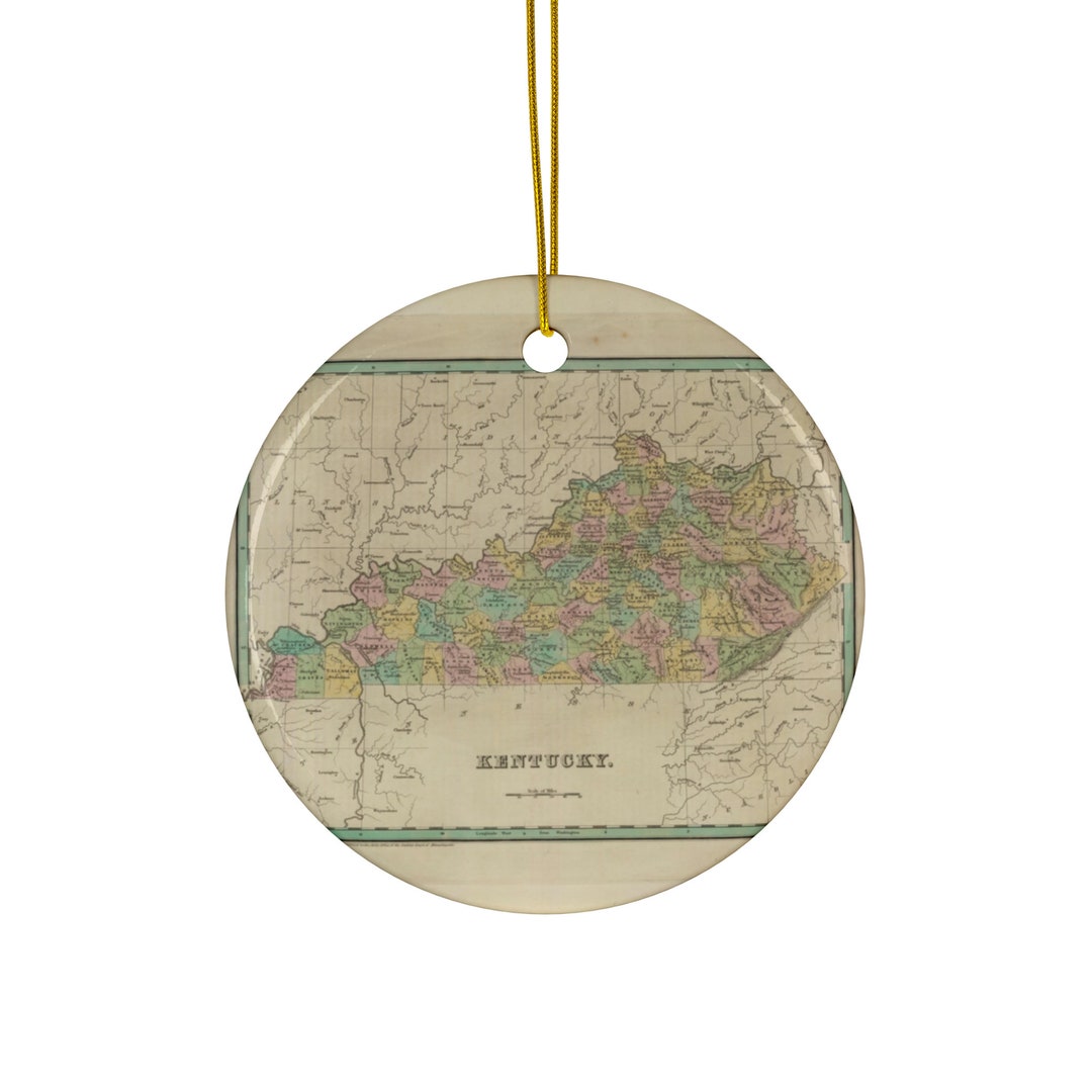 Kentucky Map Ornament - Kentucky Ornament - Kentucky Gift - Kentucky ...