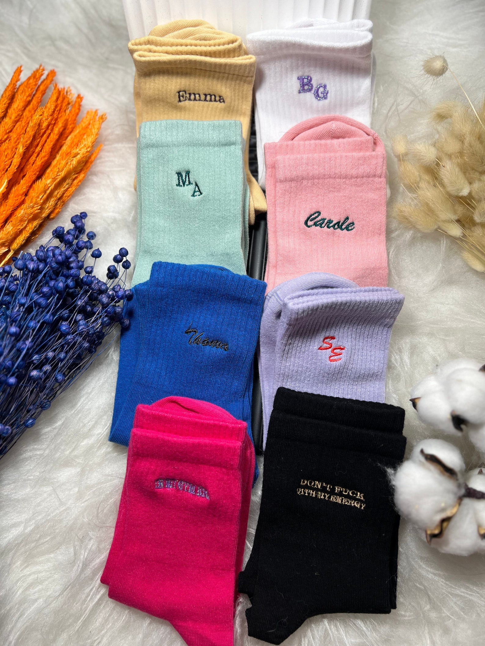 Personalized Couples Gifts,personalized Socks,custom Embroidered Socks ...