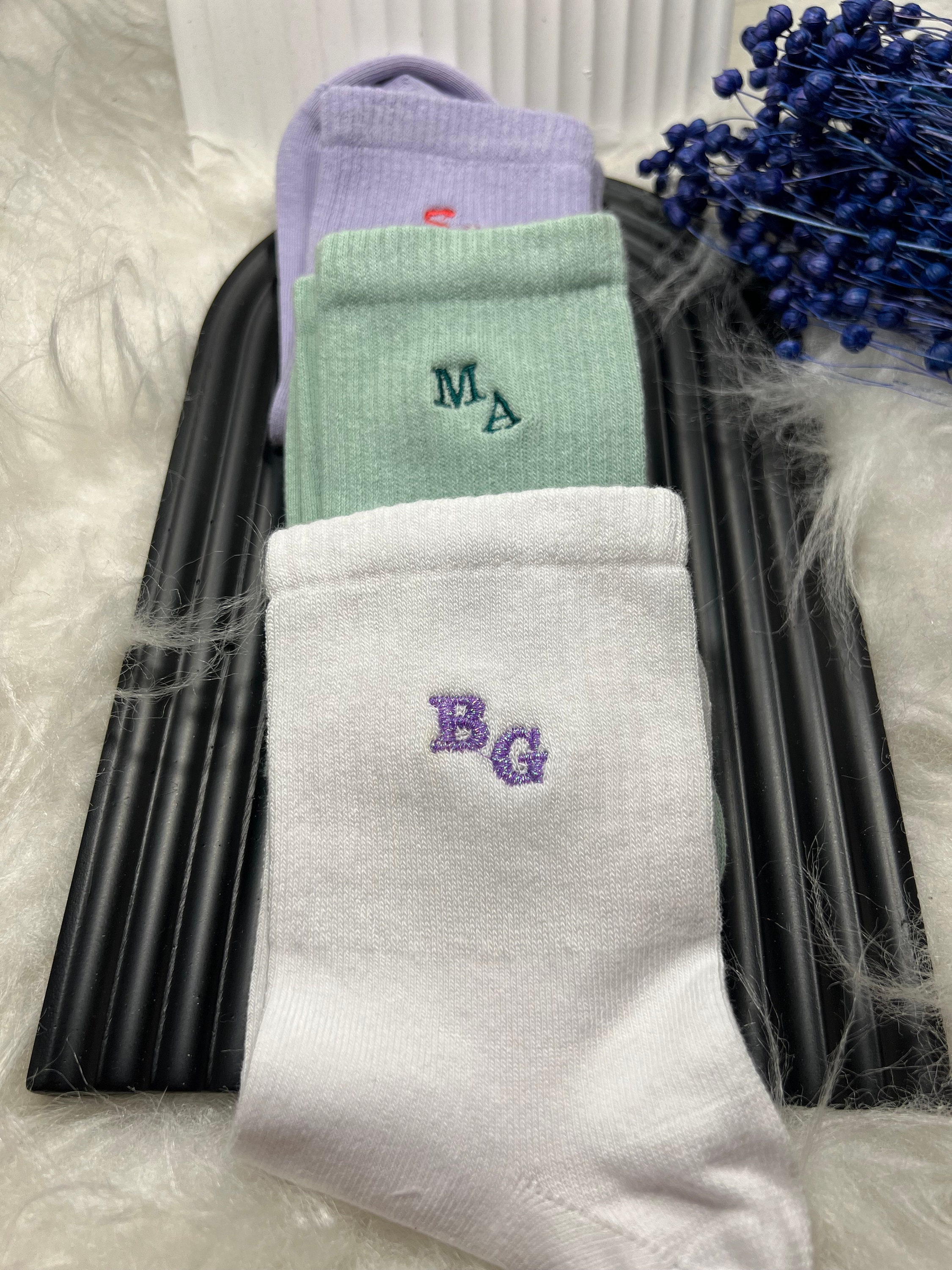 Personalized Couples Gifts,personalized Socks,custom Embroidered Socks ...