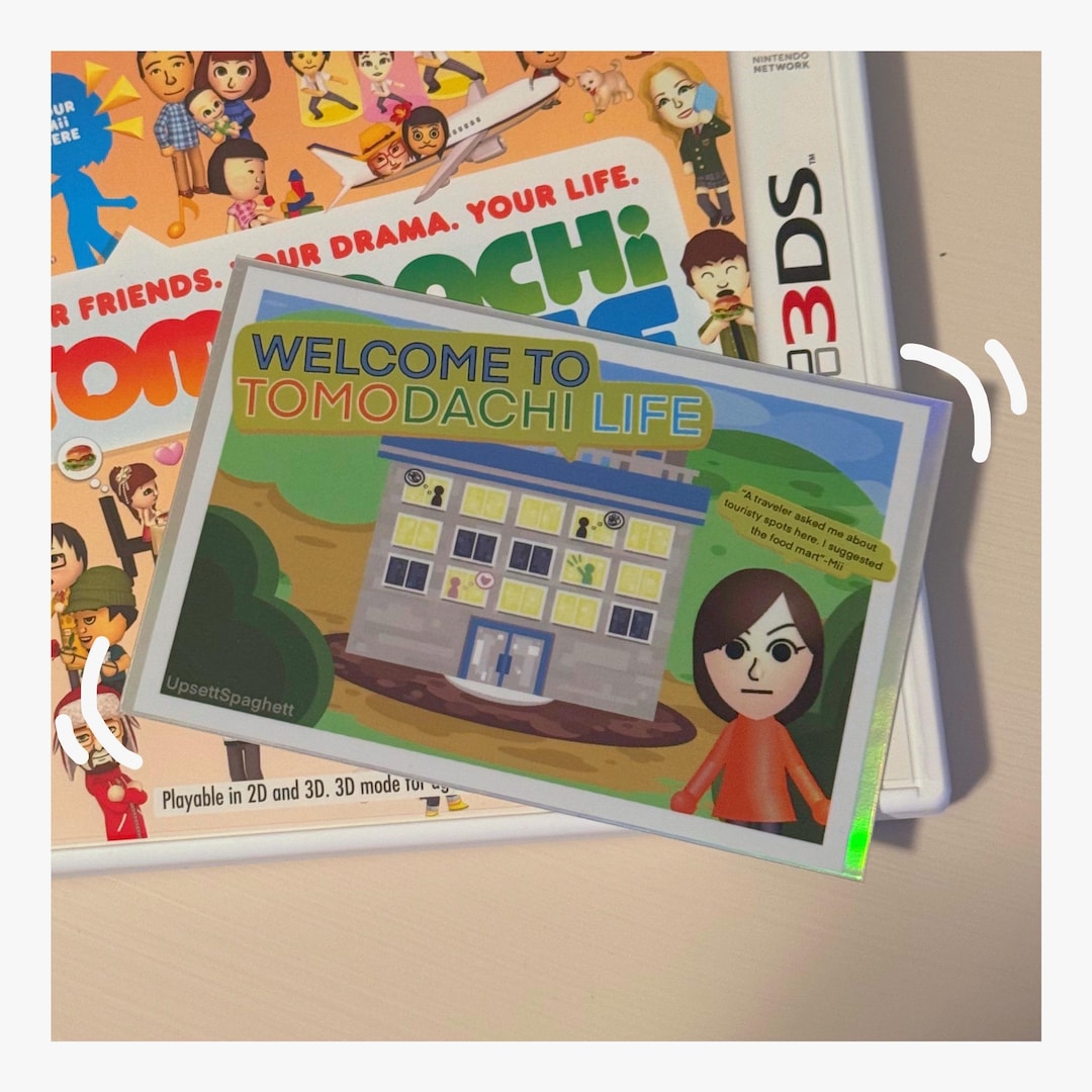 Tomodachi Life Postcard Sticker - Etsy