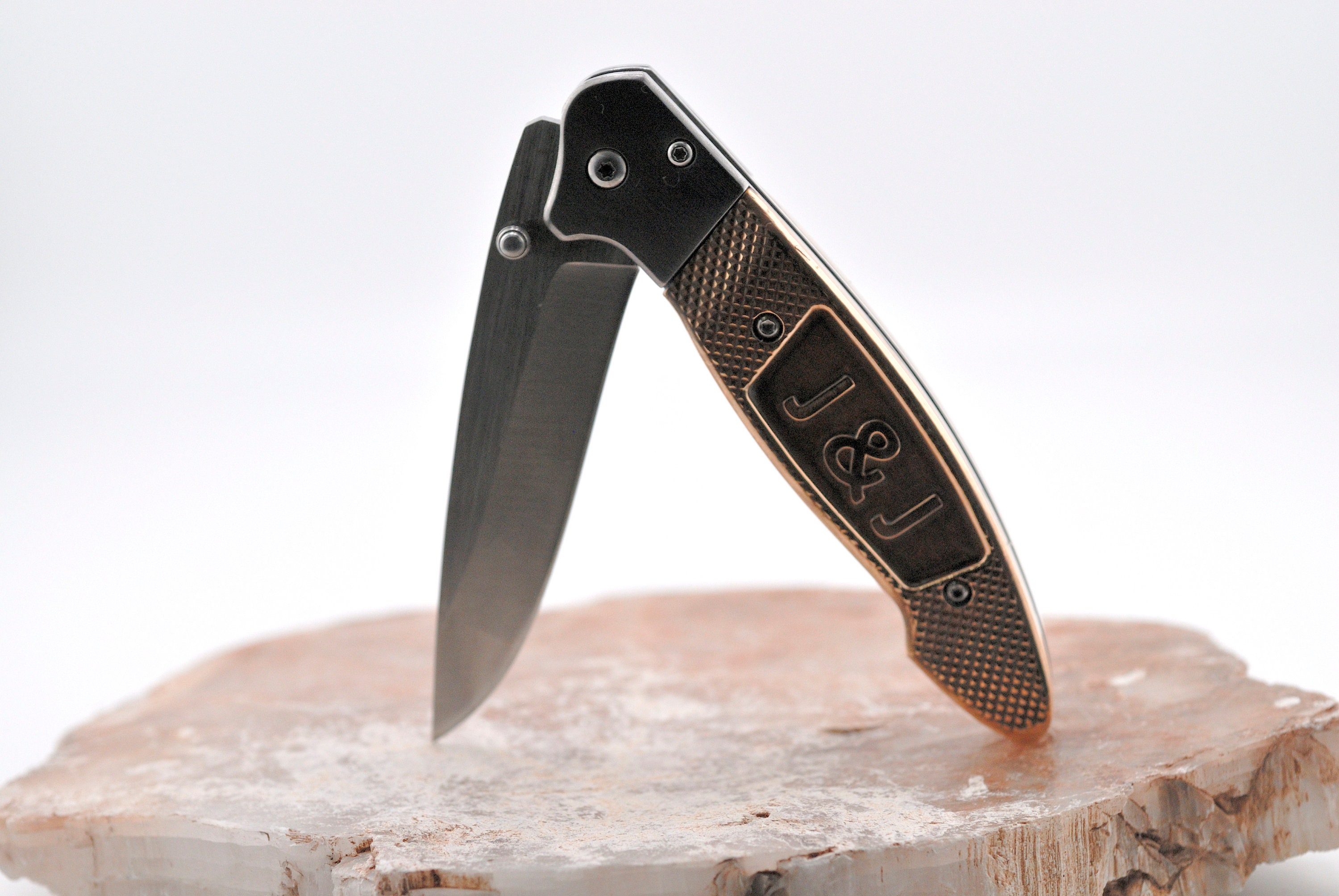 Custom Bronze Grip Knife Design Your Own Cast Bronze Knife Hand Poured ...