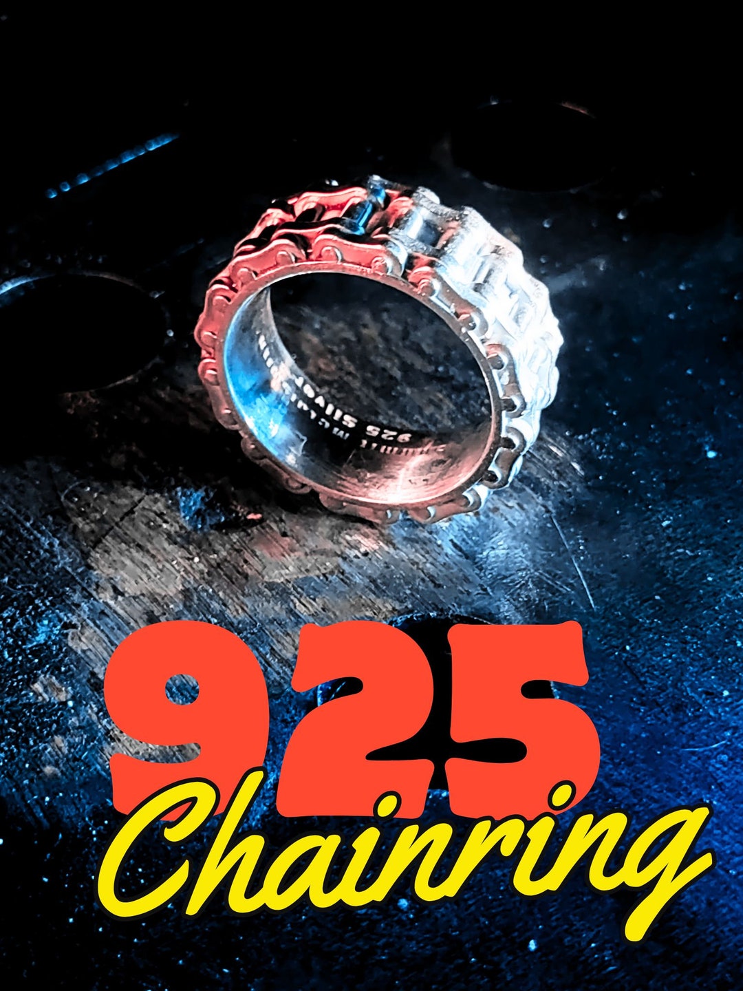 Handcrafted Men's Cycling Ring | Custom Cast Silver | USA Made | Bike ...