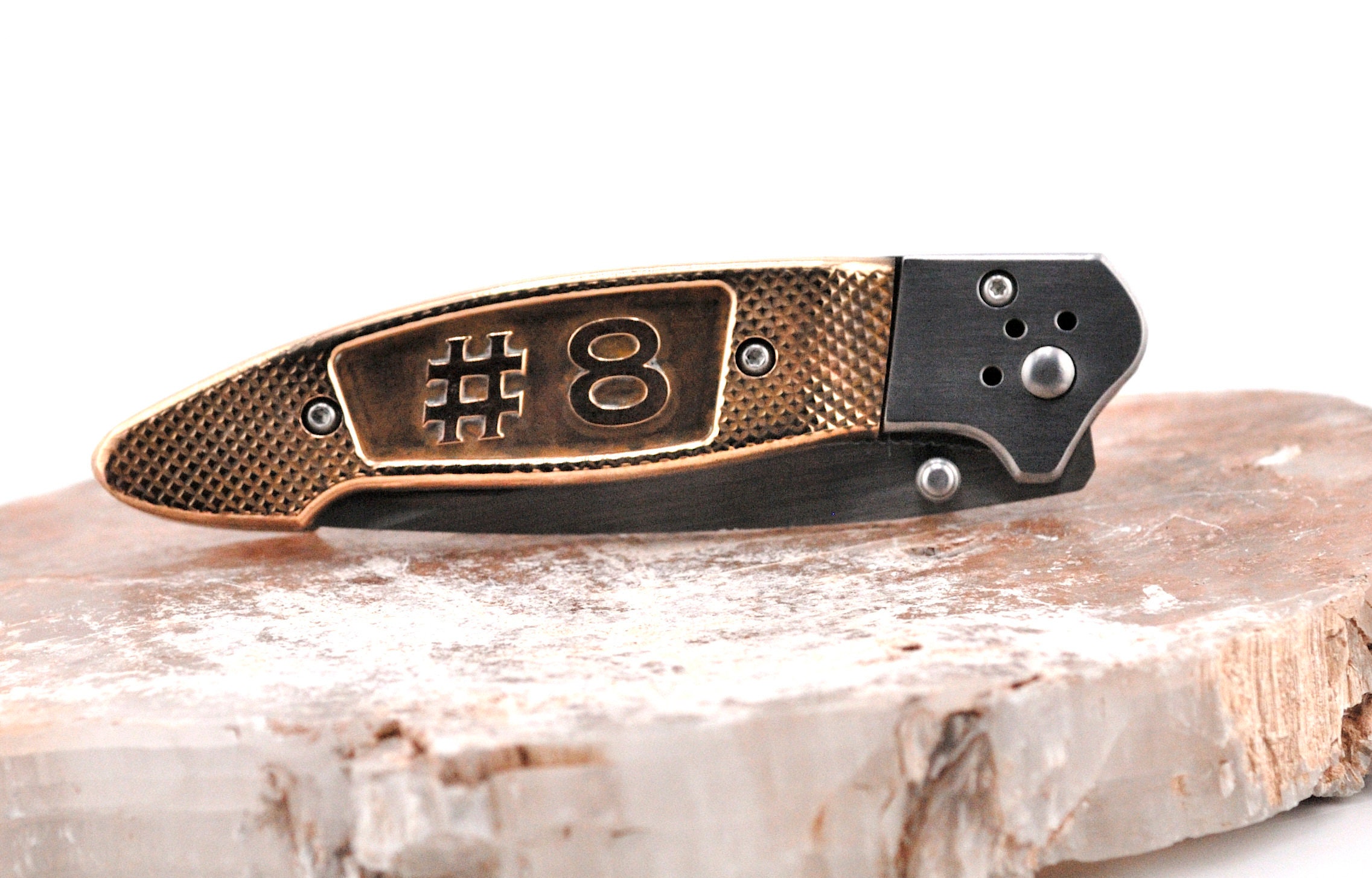 Custom Bronze Grip Knife Design Your Own Cast Bronze Knife Hand Poured ...