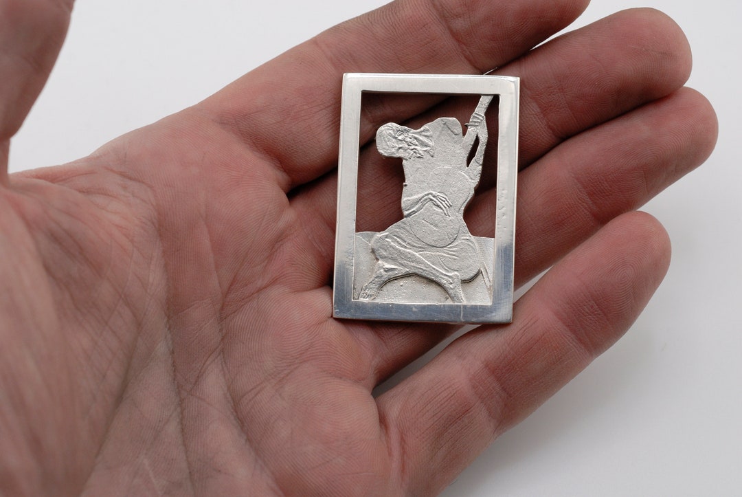 Picasso Guitarist Silver Bar: Hand Poured .999 Silver Art - Etsy