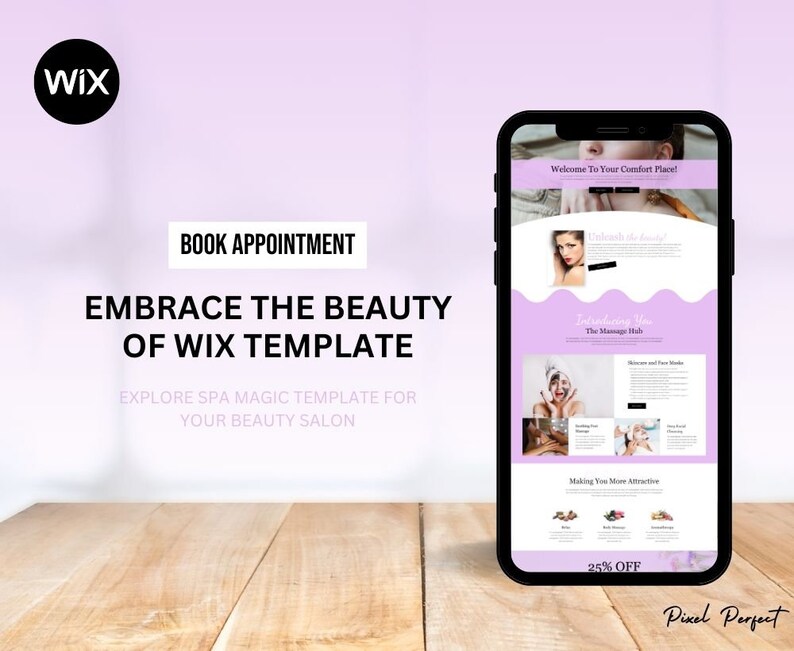 Salon Wix Website, Wix Website Template, Professional Wix Website ...