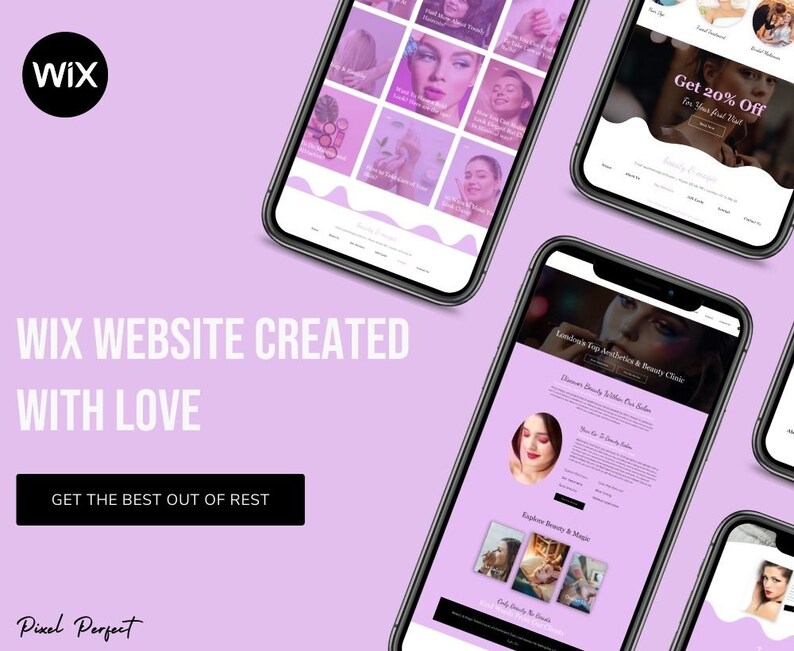 Salon Wix Website, Wix Website Template, Professional Wix Website ...